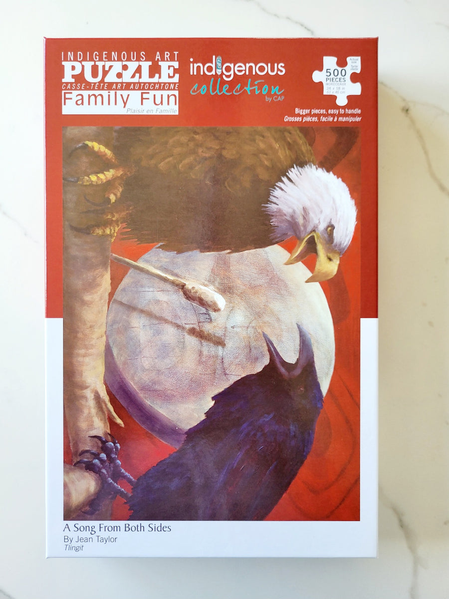 "A Song from Both Sides" 500 piece Jigsaw Puzzle by Native artist, Jean ...