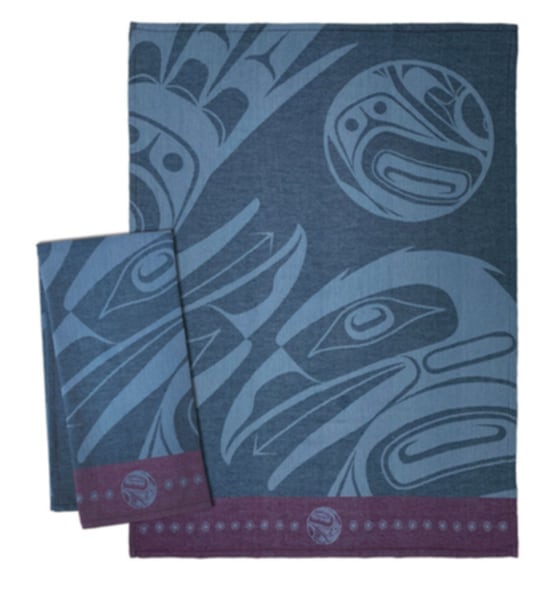 "Raven Moon" Tea Towel, design by Haida artist Allan Weir | North of ...