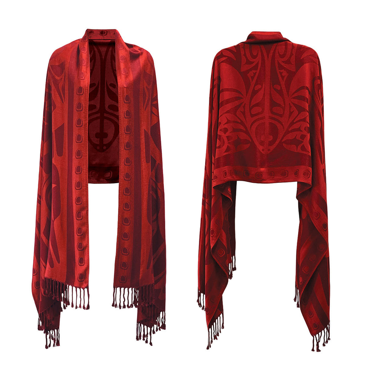 Eagle Flight Shawl featuring the artwork of Paul Windsor, Haisla ...