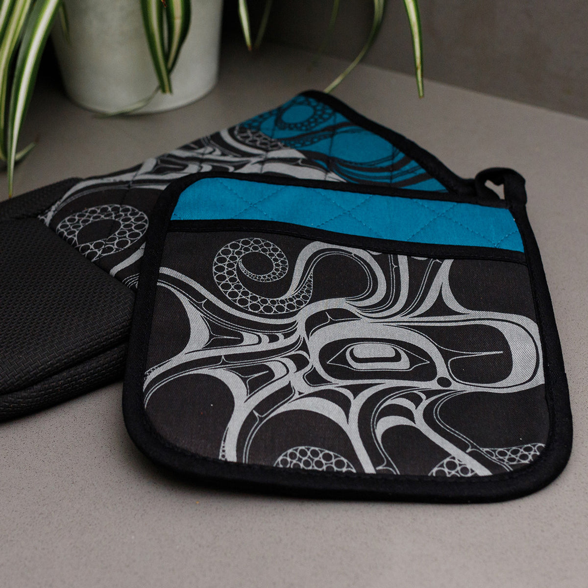 "Octopus (Nu)" Pot Holder by Haida artist Ernest Swanson | North of ...