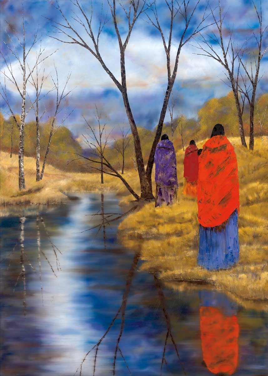 "Journey Reflections" Art Card by Indigenous Artist Jeanne Rorex ...