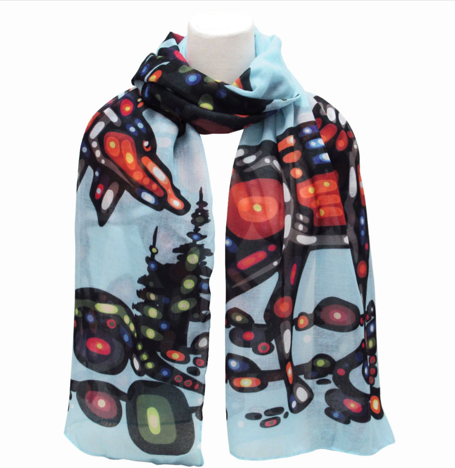 "Moose" Scarf by John Rombough – North of 50 First Nations & Métis Art ...
